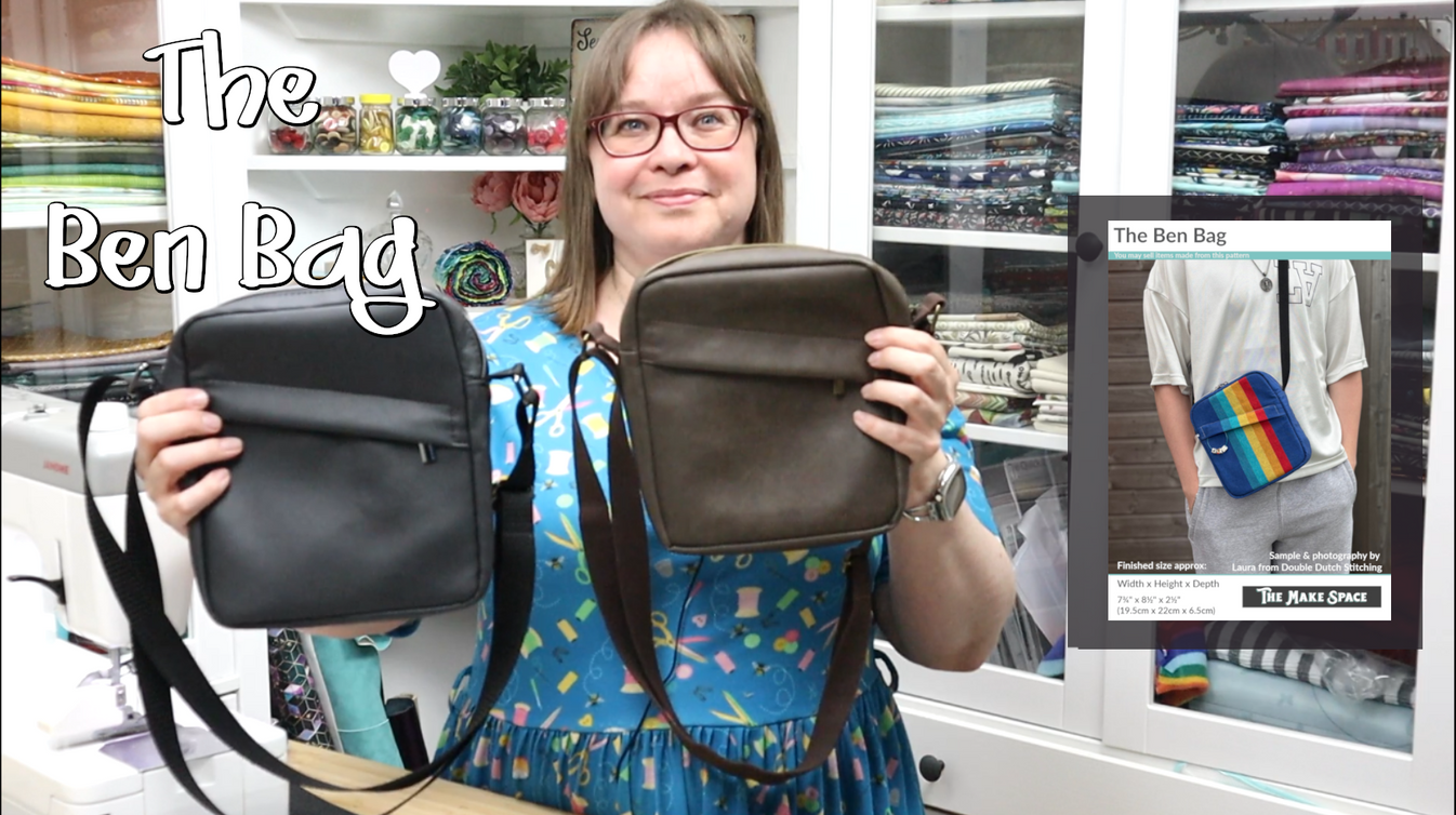 Ben Bag Sewing Pattern with video sew along – The Make Space