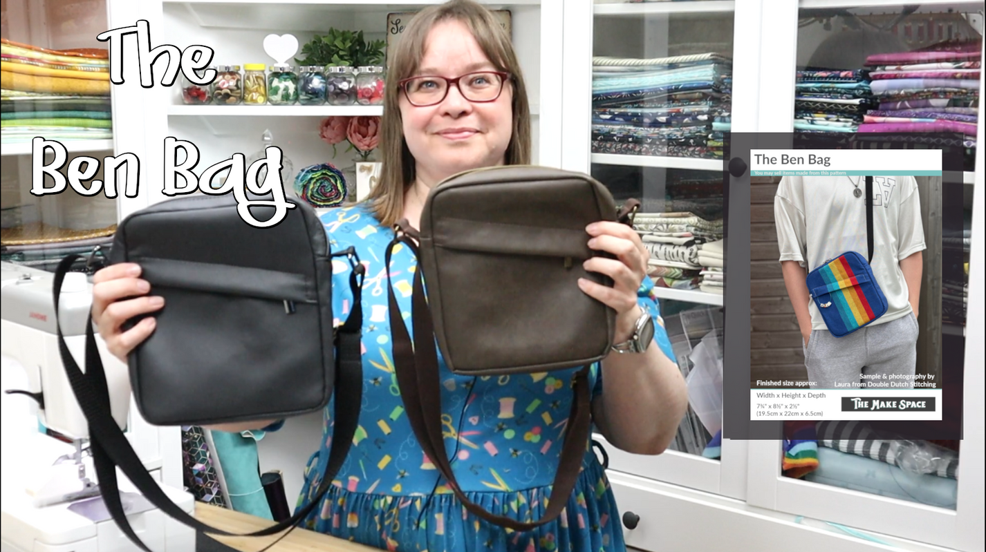Ben Bag Sewing Pattern with video sew along – The Make Space