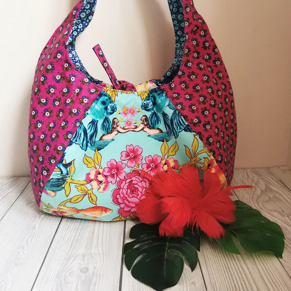 Laney reversible Hobo purse / bag by Swoon Patterns – The Make Space